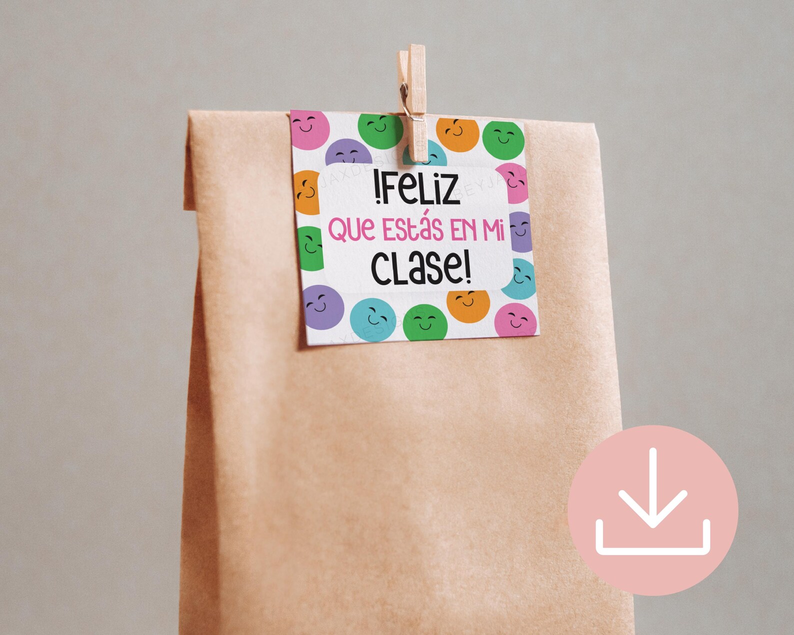 Back to School Cookie Tag in Spanish, Teacher Gift Tag for Students ...