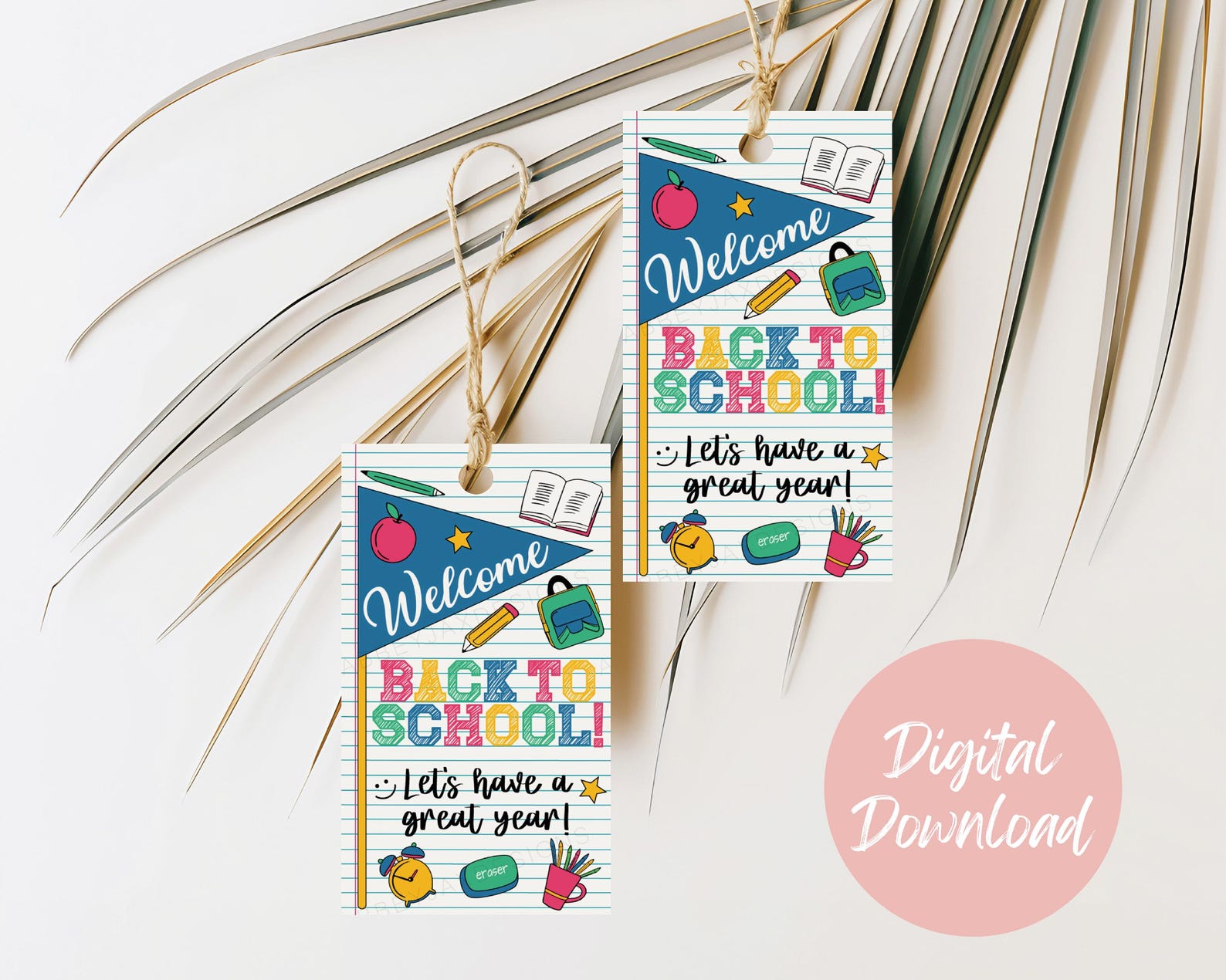 Welcome Back to School Gift Tag, Treat Tag From Teacher, Back to School ...