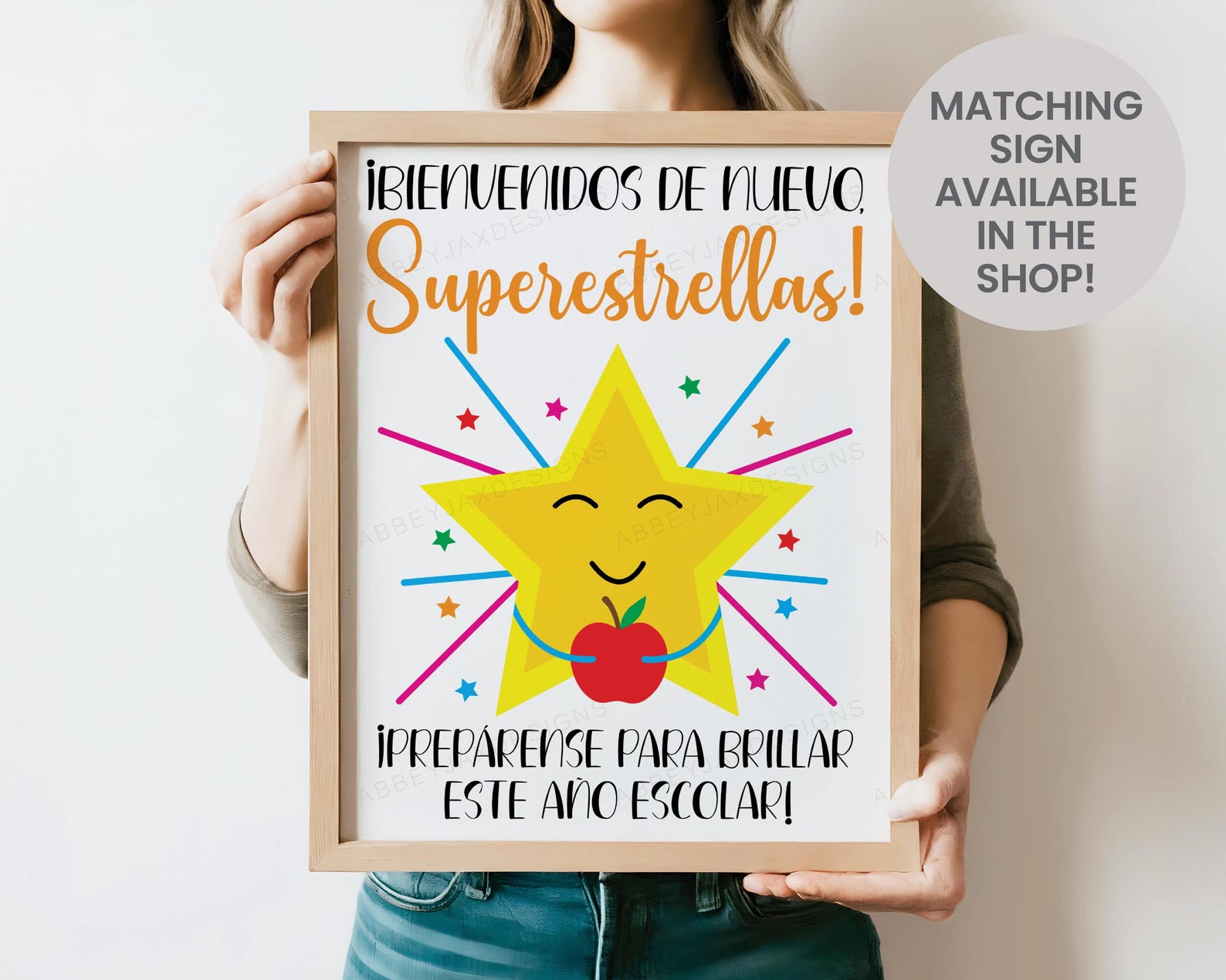 Back to School Gift Tag in Spanish, Welcome Back to School Tag, Spanish ...