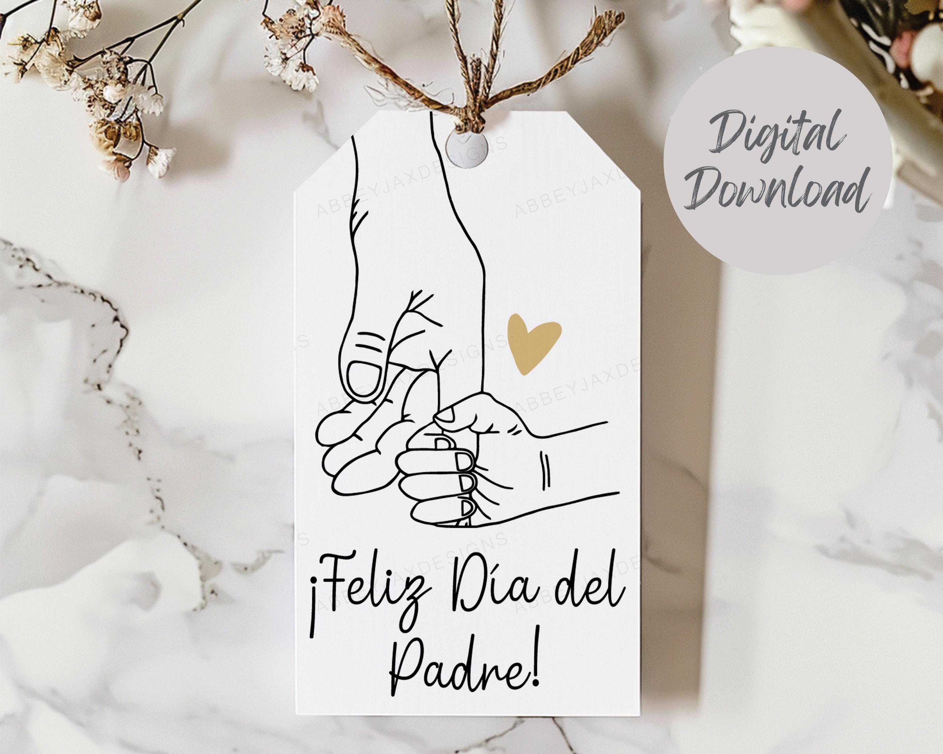 Feliz Dia Del Padre Tags, Spanish Father's Day Tags, Father's Day Gift ...