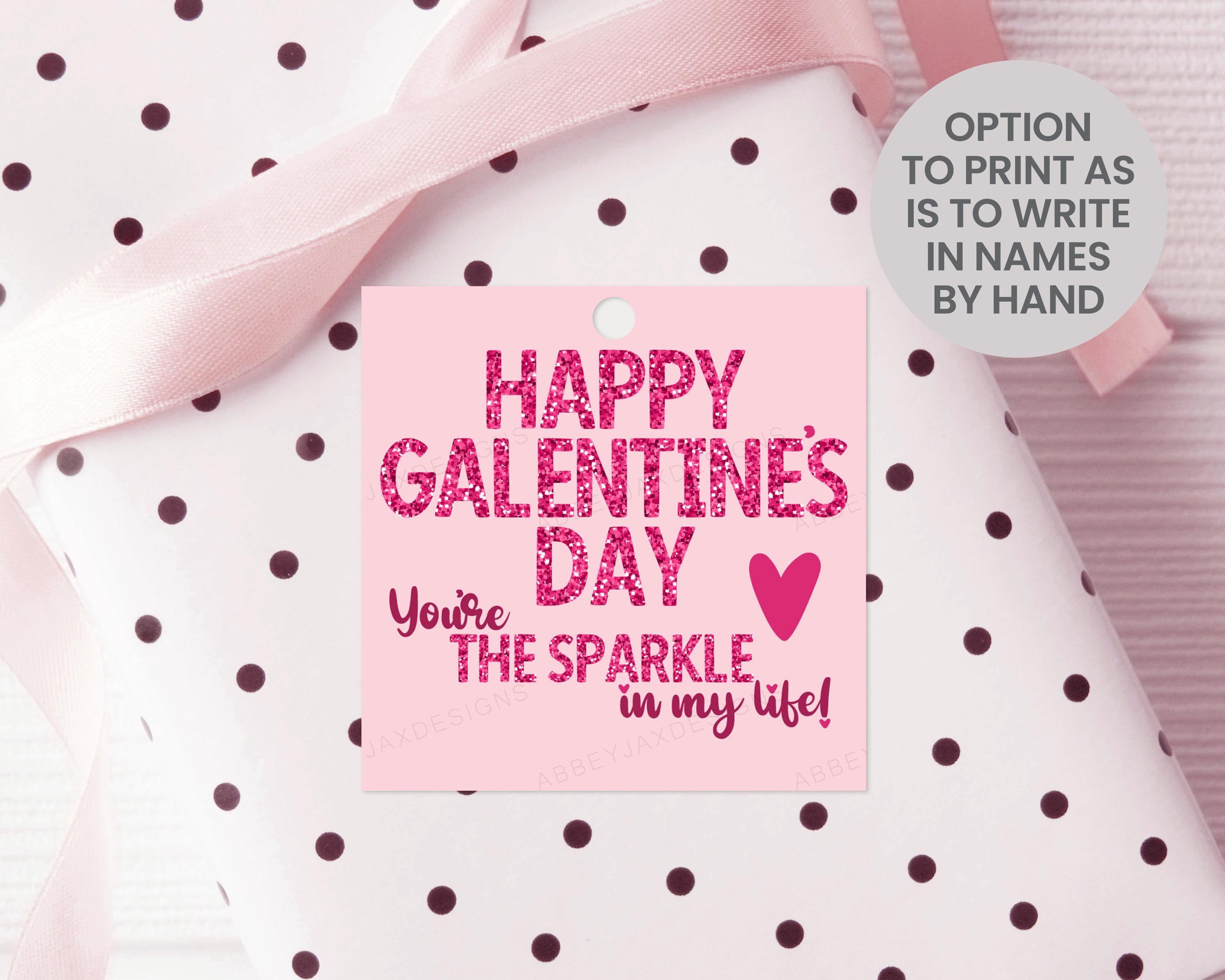 Galentines Gift Tags, Galentines Day Favor Labels, Galentine's Day Gift ...