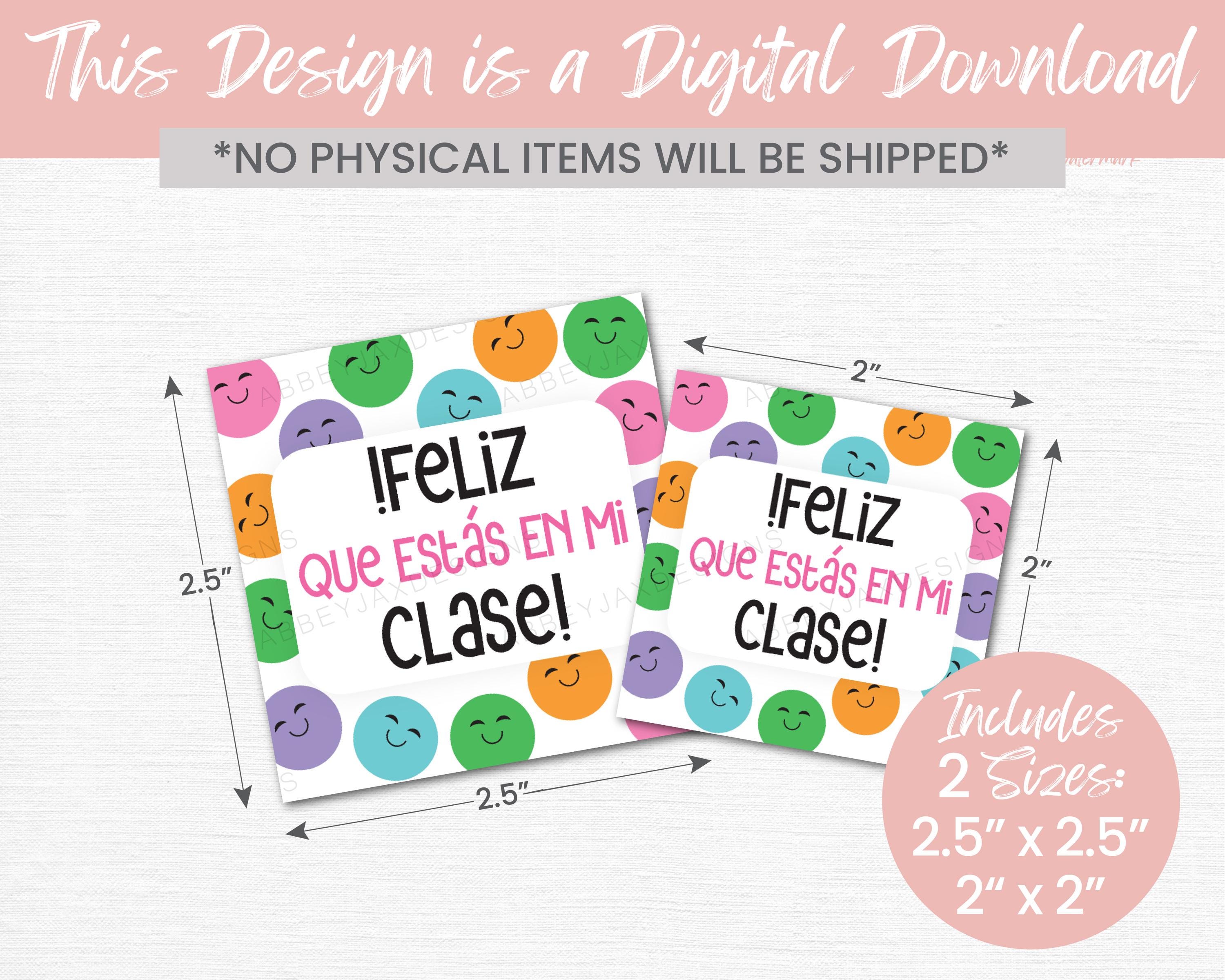 Back to School Cookie Tag in Spanish, Teacher Gift Tag for Students ...