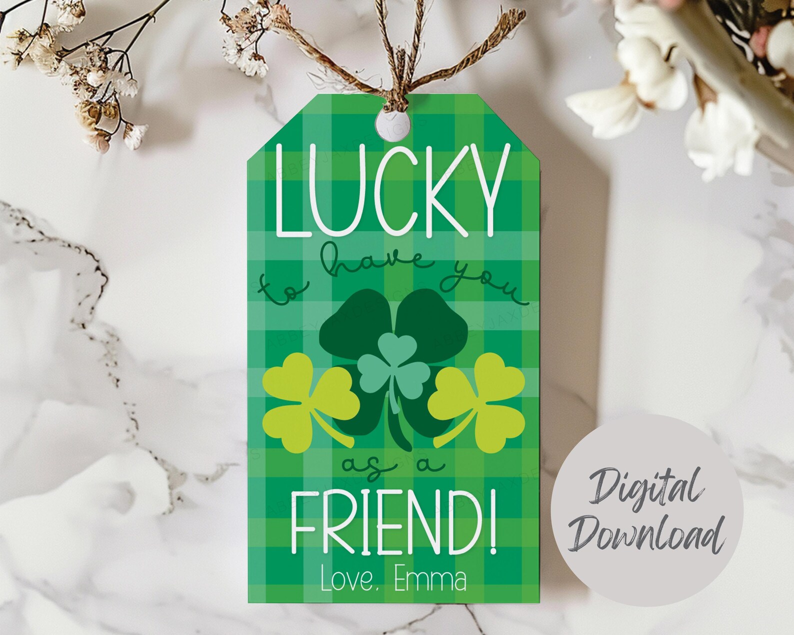 St. Patrick's Day Gift Tags, Lucky to Have You Tag, St Patricks Day ...