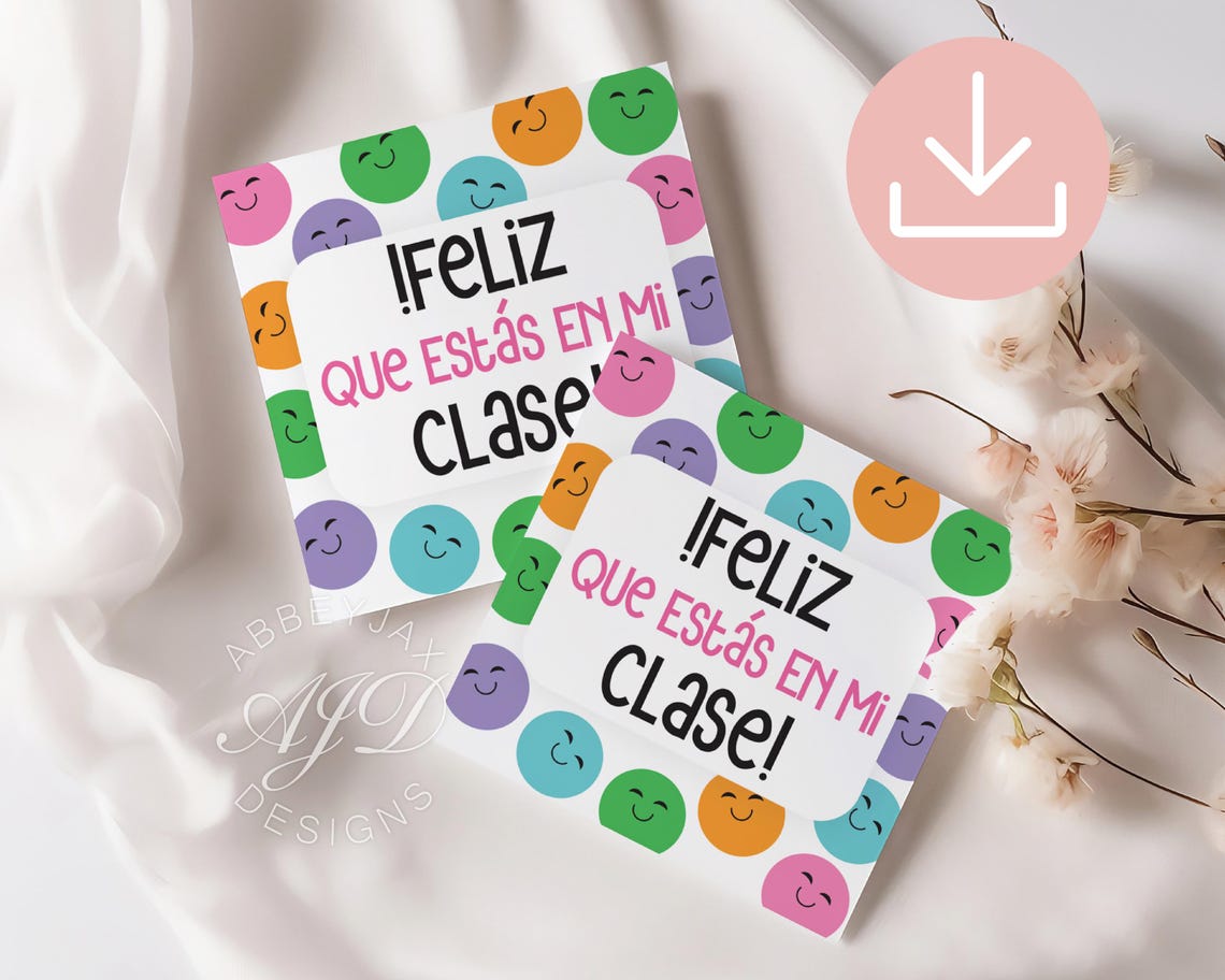 Back to School Cookie Tag in Spanish, Teacher Gift Tag for Students ...