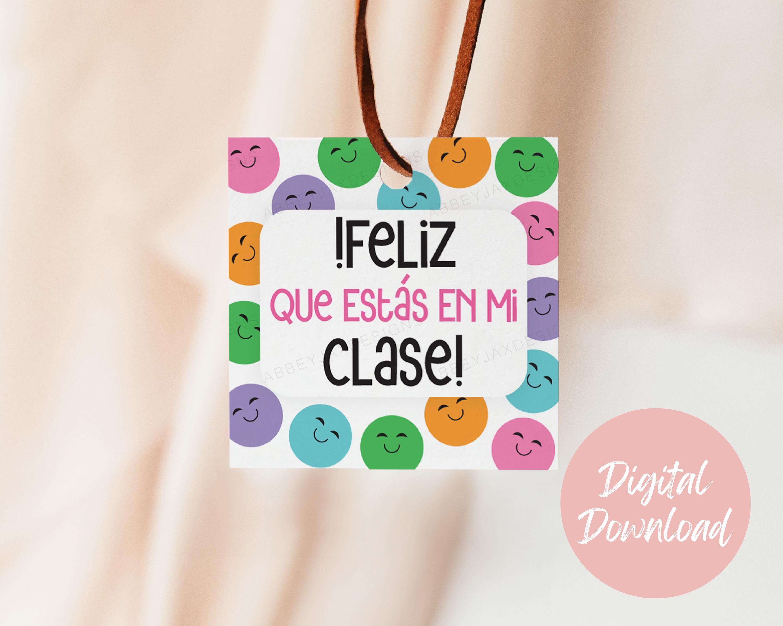 Back to School Cookie Tag in Spanish, Teacher Gift Tag for Students ...