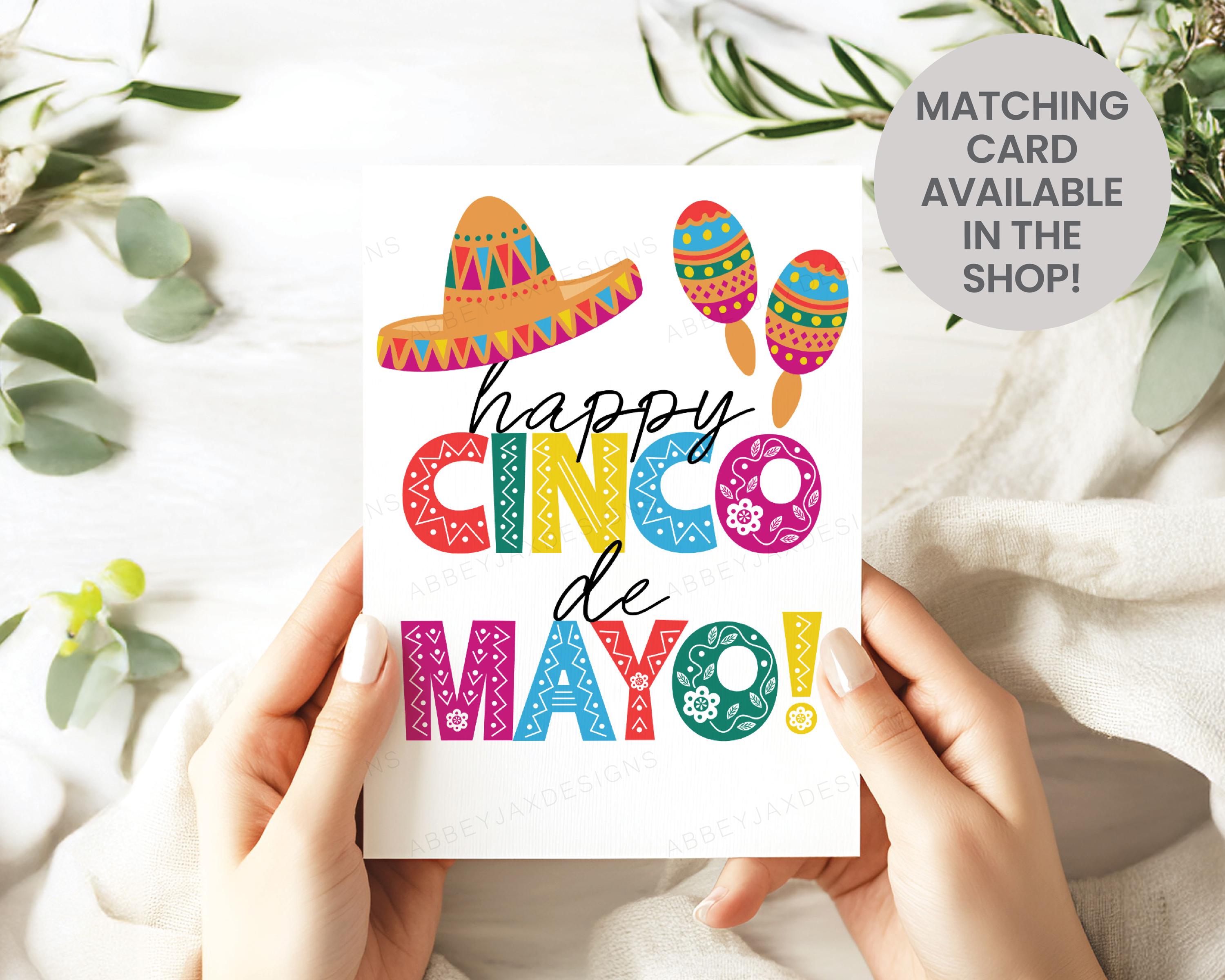 Cinco De Mayo Tags, Fiesta Gift Tags, Cinco De Mayo Party Printables ...