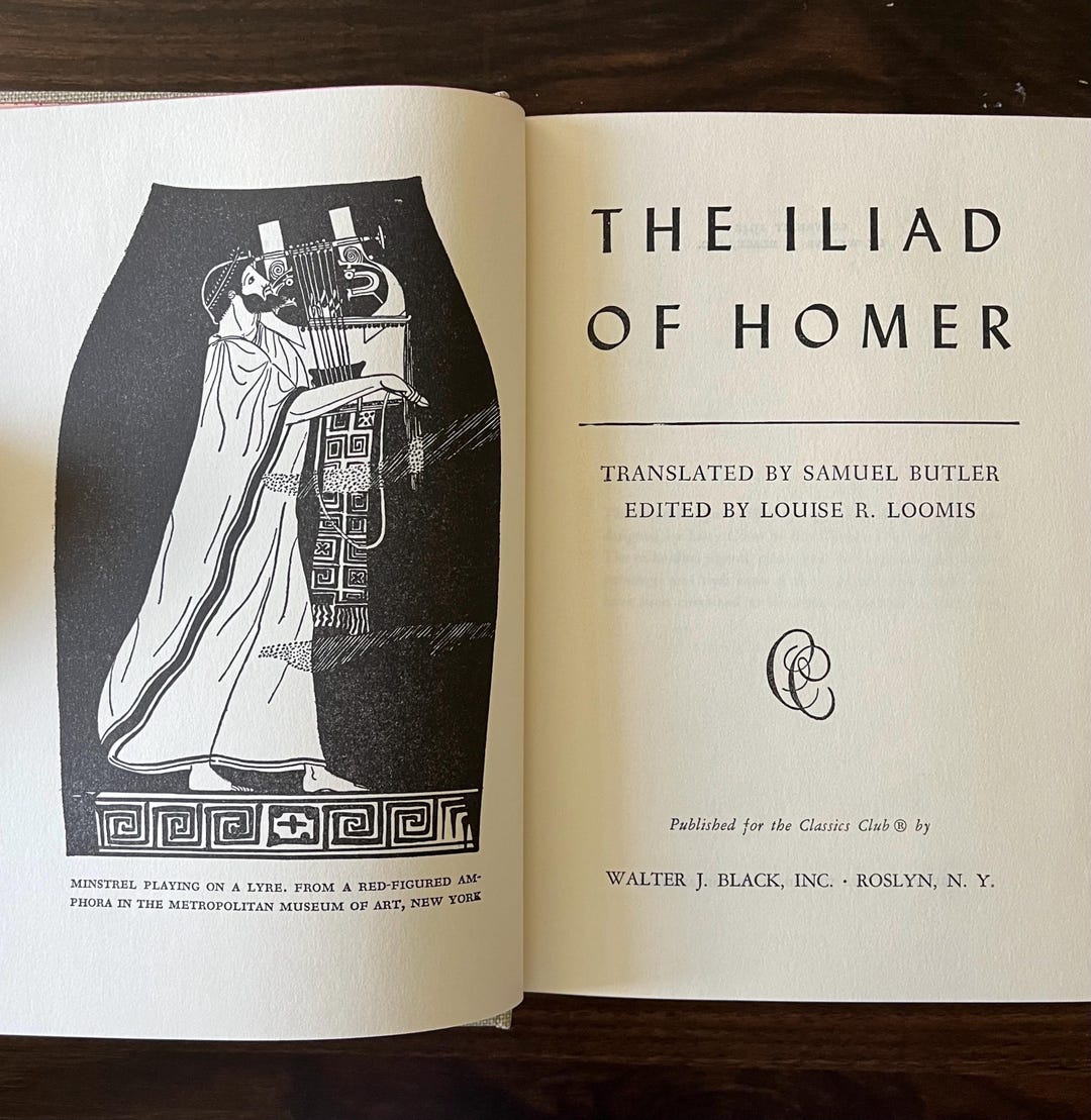 Homers the Iliad and the Odyssey 1942 & 1944 - Etsy
