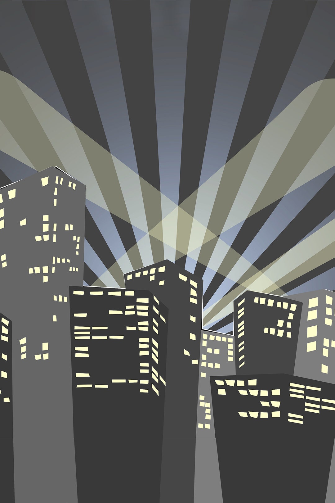 Super Hero Cityscape Night Backdrop for DIY Photography, Events, and ...