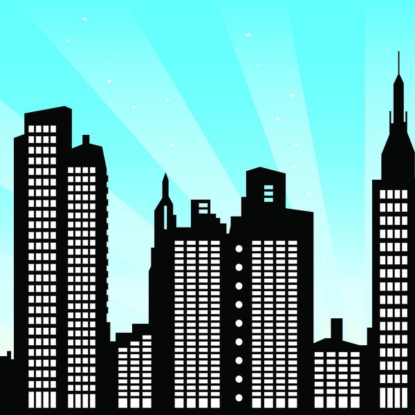 Skyline Backdrop - Etsy
