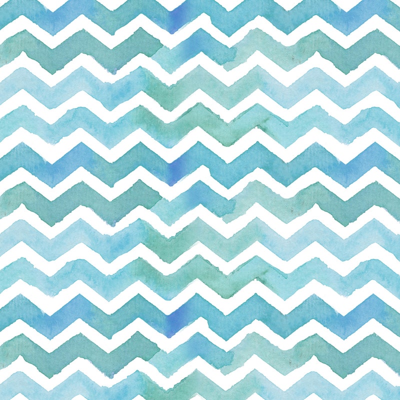 Watercolor Chevron - Etsy