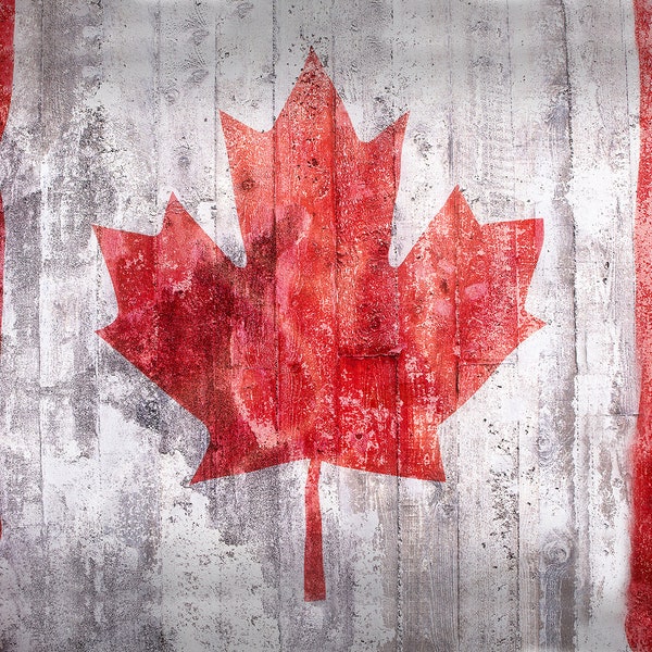 Wooden Canadian Flag - Etsy Canada