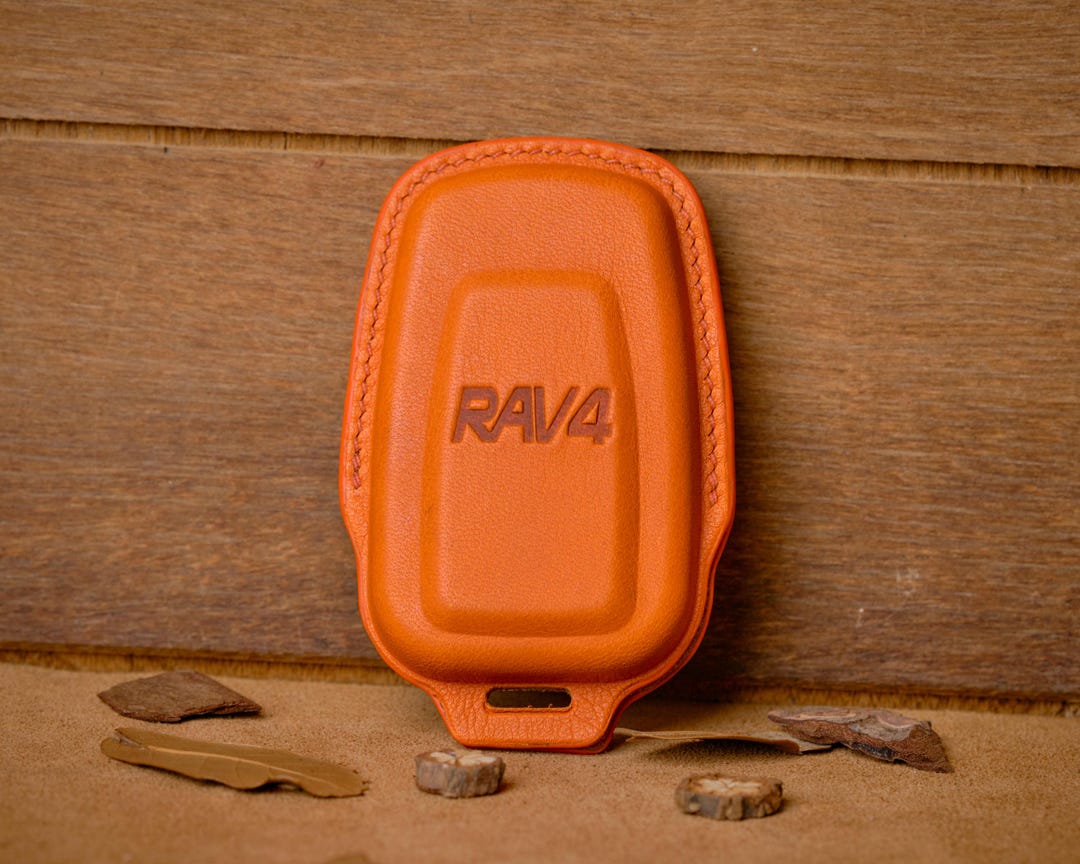 Toyota RAV4 Leather Key Fob Cover, Custom Key Cover for RAV4 TRD Pro Le ...