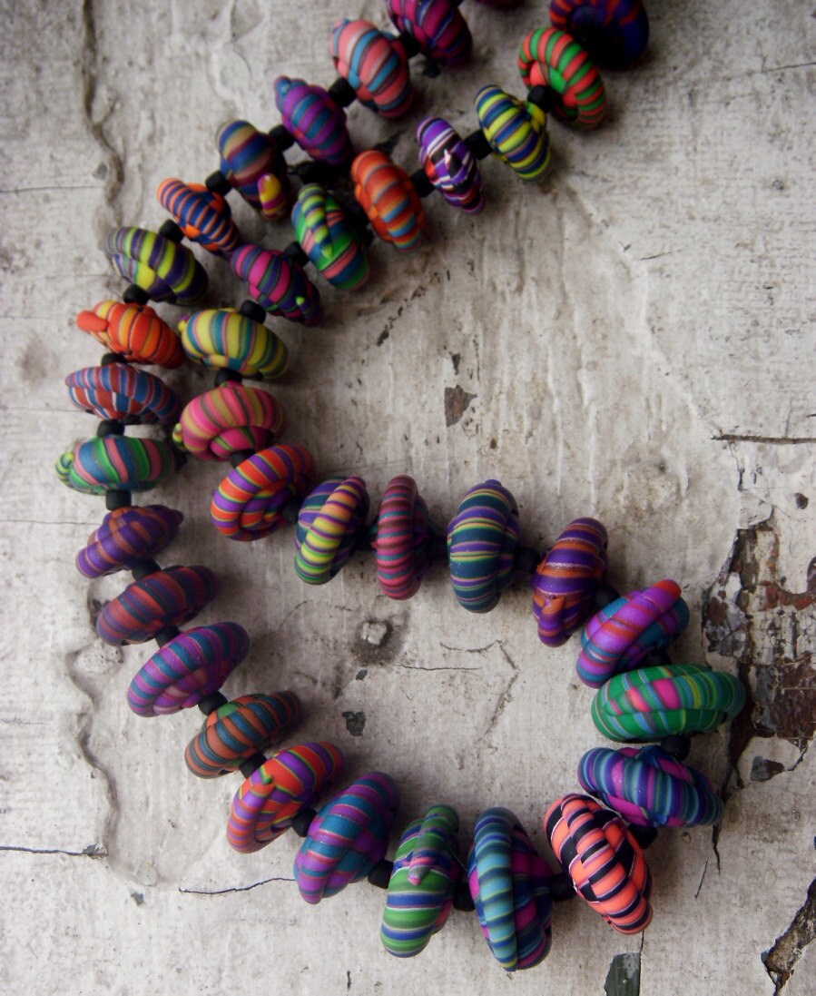 Stacker Bead Polymer Clay Art Bead, Instant Download Tutorial PDF, Make ...