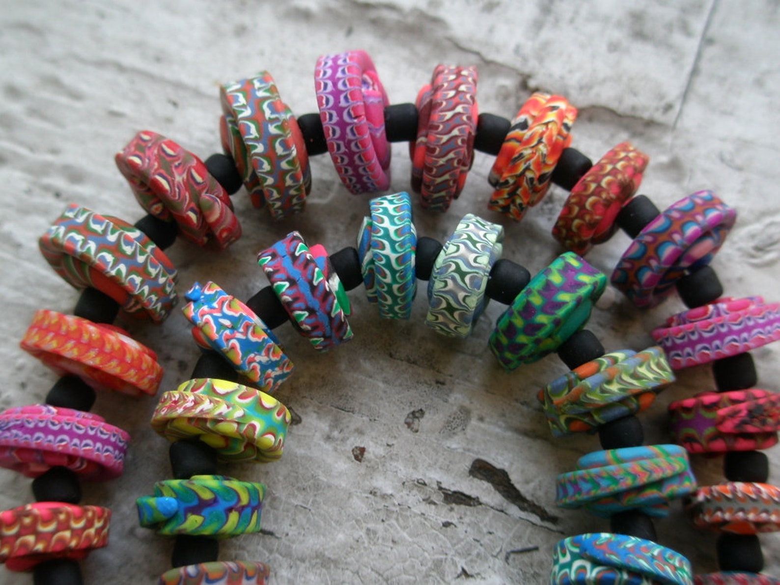 Stacker Bead Polymer Clay Art Bead, Instant Download Tutorial PDF, Make ...