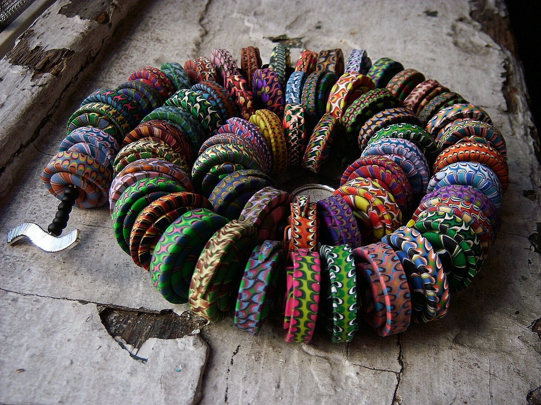 Stacker Bead Polymer Clay Art Bead, Instant Download Tutorial PDF, Make ...