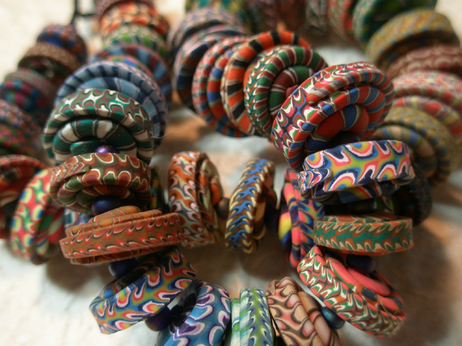 Stacker Bead Polymer Clay Art Bead, Instant Download Tutorial PDF, Make ...