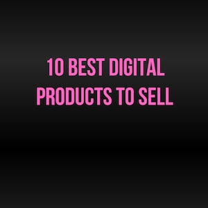 100 Digital Product Ideas - Etsy