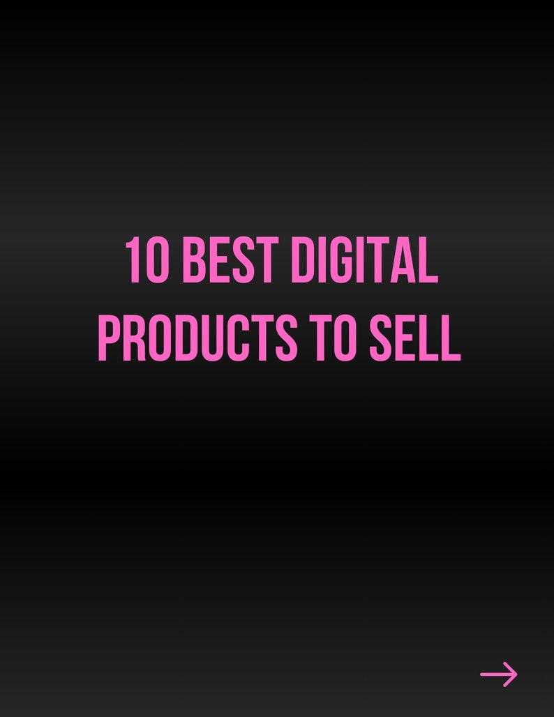 100 Digital Product Ideas - Etsy