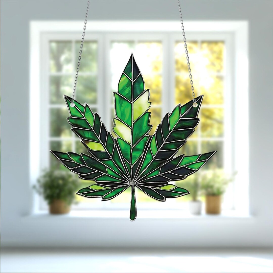 Maple Leaf Acrylic Window Hanging, Canadian Maple Window Hangings ...