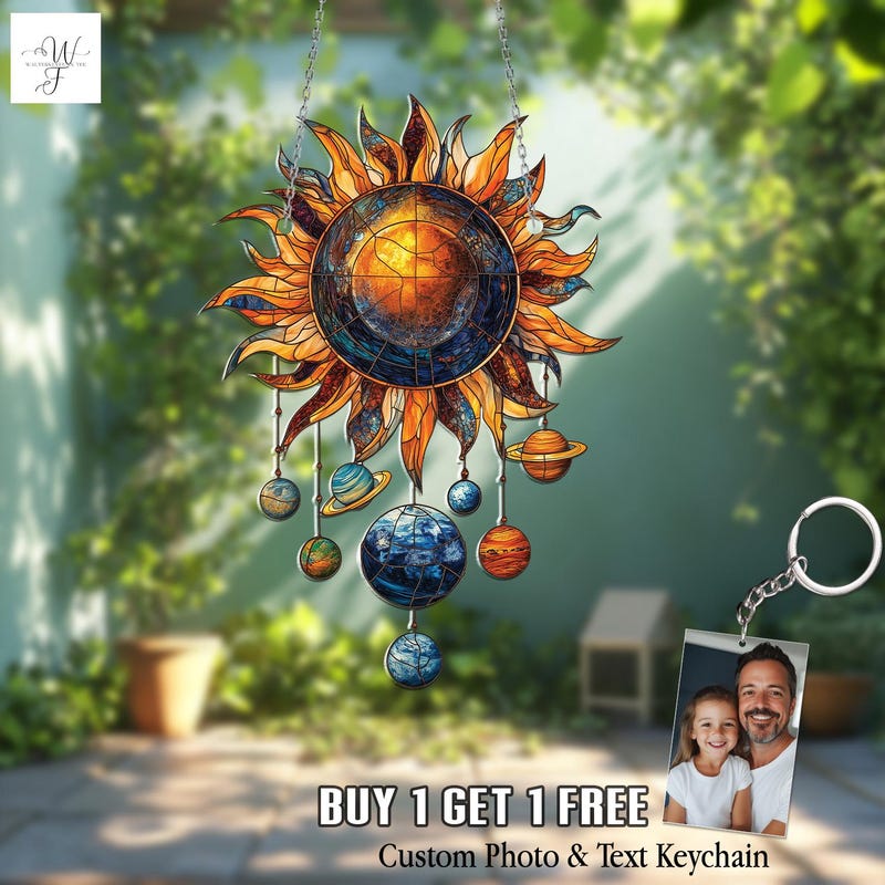 Stained Glass Planet - Etsy