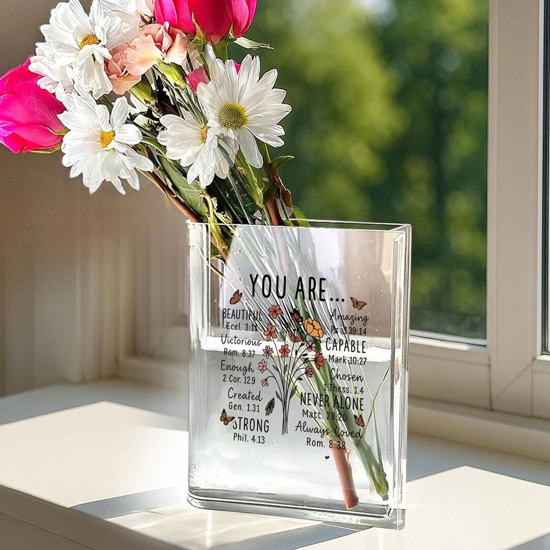 You Are... Inspirational Vase – Motivational Quote Decor, Encouragement ...
