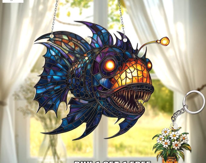 Deep Sea Angler Fish Made With Wood and Epoxy. Has Bright Twist on ...