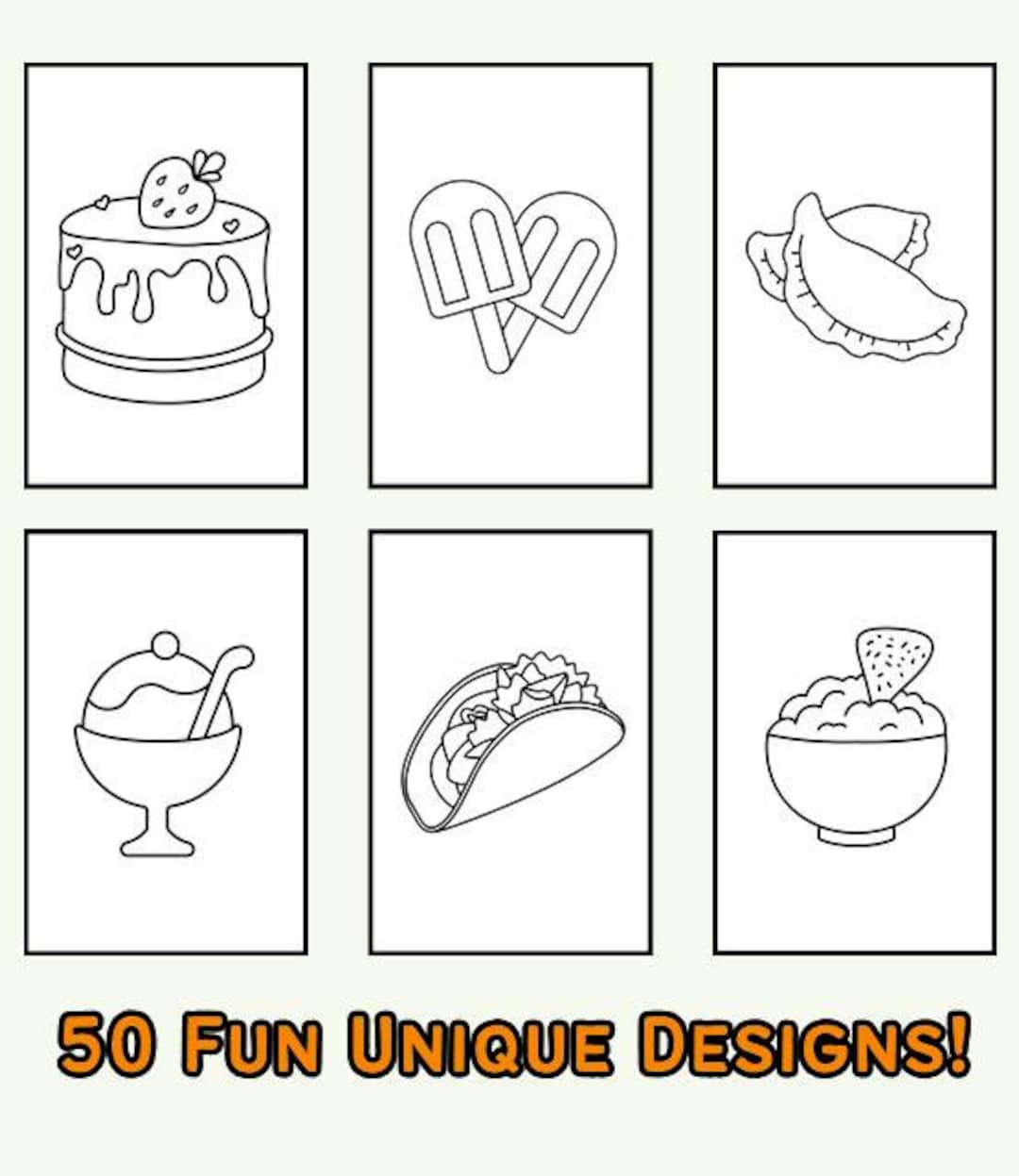 50 Mexican Treats Coloring Pages, Taco Coloring Pages, Mexican Food ...