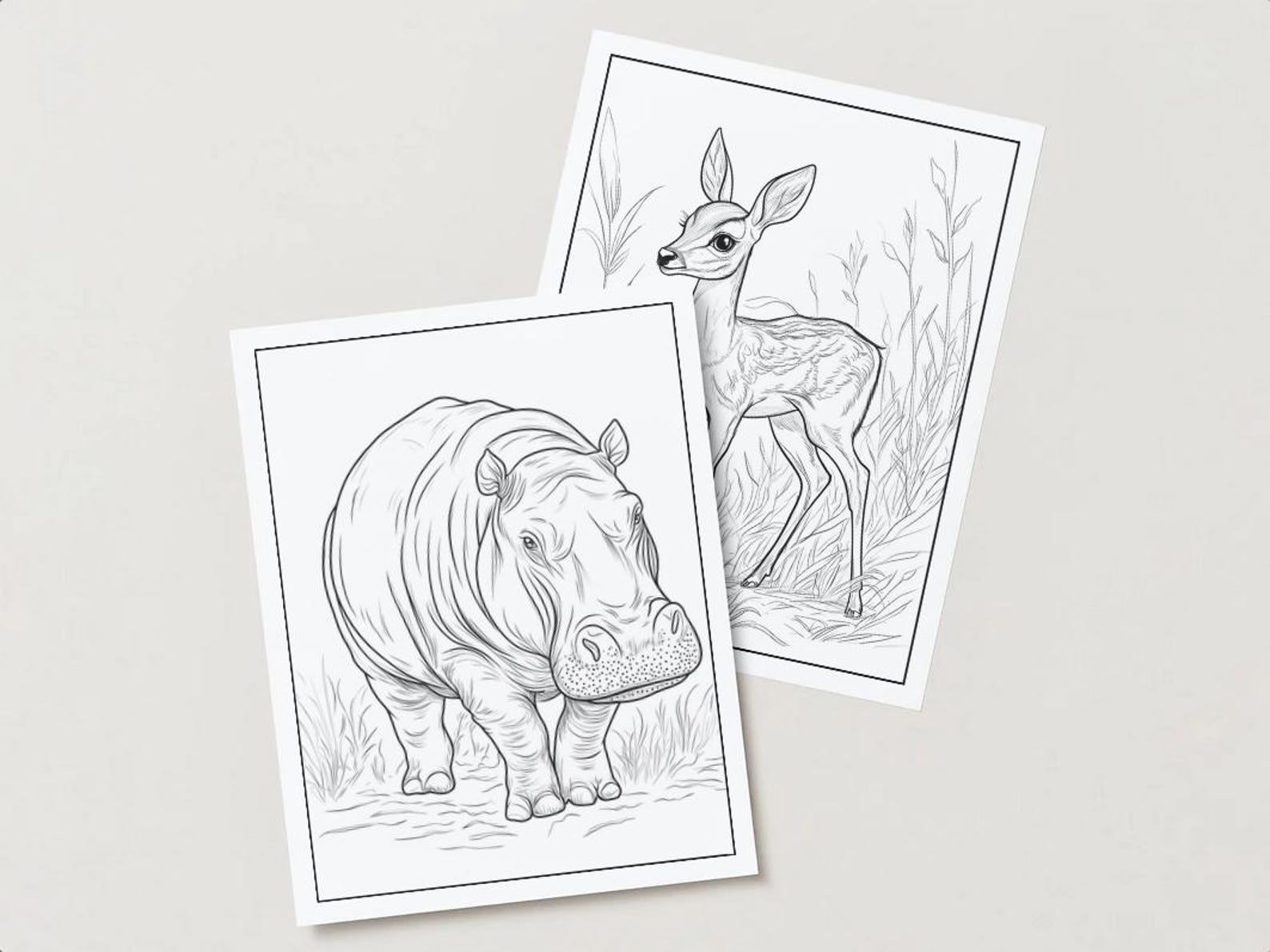 60 African Safari Coloring Pages, Wildlife Coloring Pages, Safari ...