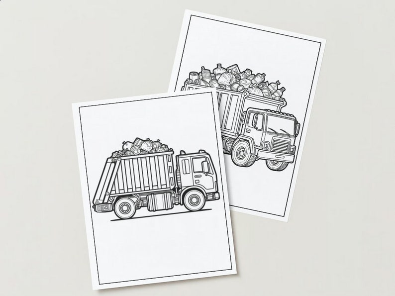 55 Garbage Truck Coloring Pages for Kids. Coloring Book Pages ...