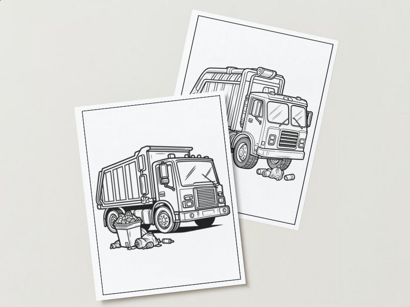 55 Garbage Truck Coloring Pages for Kids. Coloring Book Pages ...