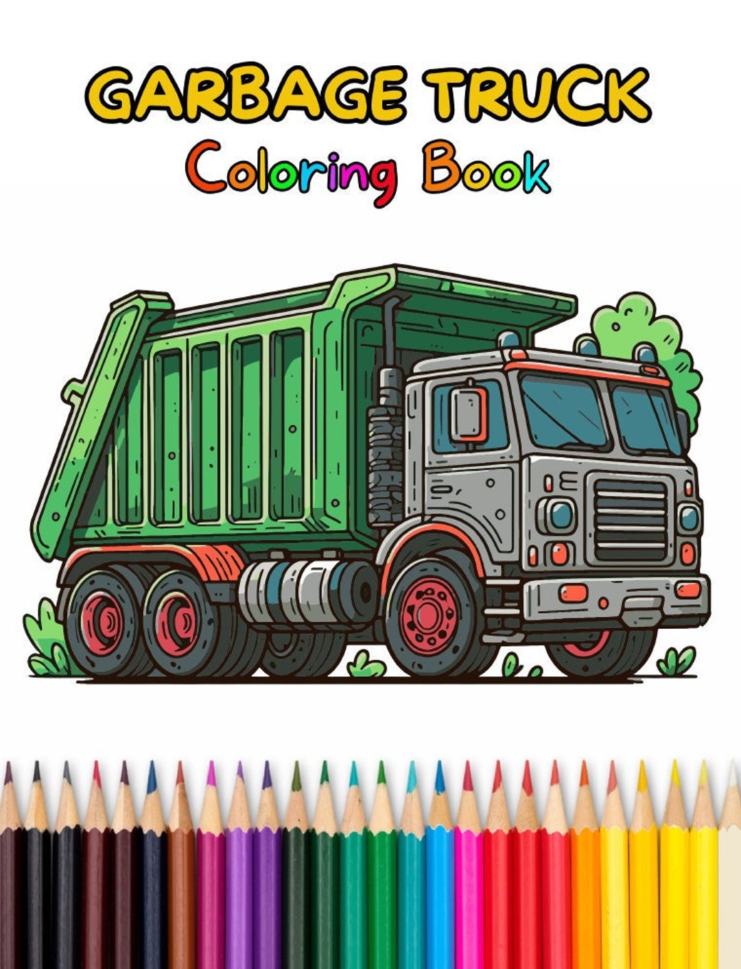 55 Garbage Truck Coloring Pages for Kids. Coloring Book Pages ...