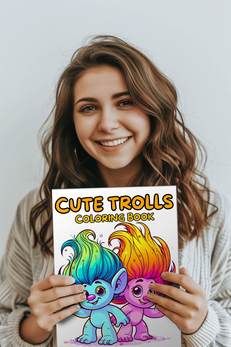 55 Cute Trolls Coloring Pages. Simple, Fun, and Easy Designs, Coloring ...