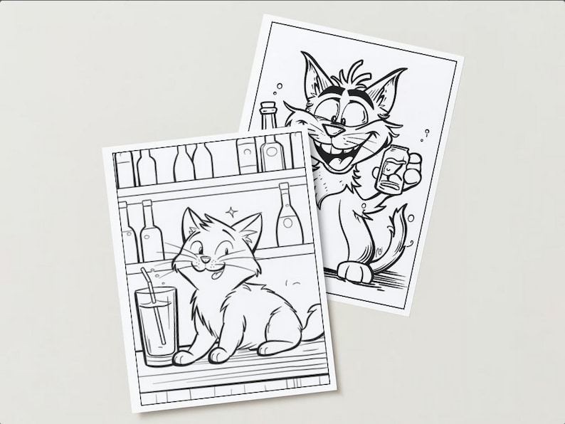 55 Drunk Animals Coloring Pages, Funny Adult Coloring Pages, Printable ...