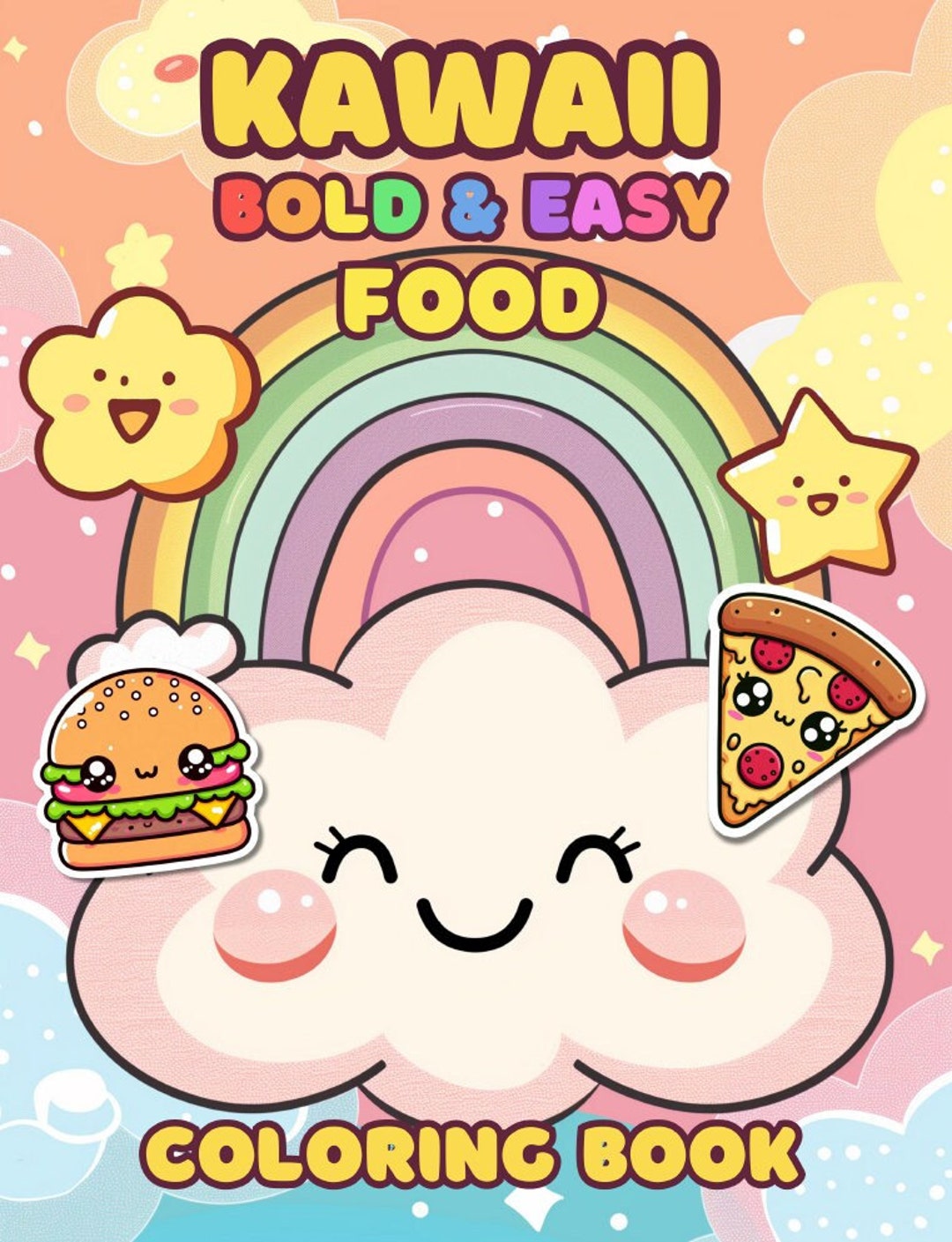 55 Kawaii Food Coloring Pages, Bold & Easy Designs, Cute Food Coloring ...
