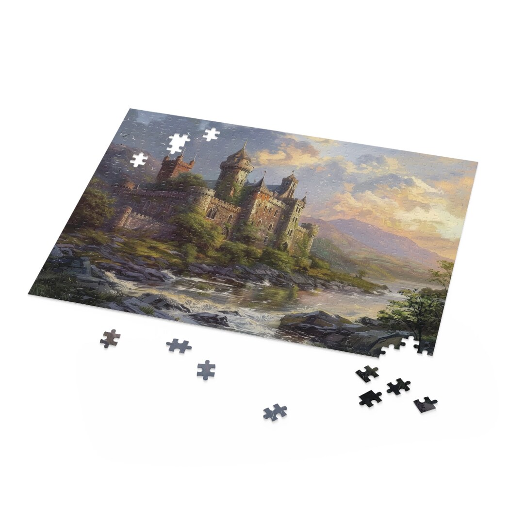 Thomas Kinkade Inspired Castle Jigsaw Puzzle 120, 252, 500-piece - Etsy