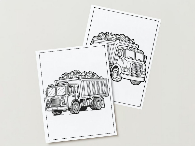 55 Garbage Truck Coloring Pages for Kids. Coloring Book Pages ...