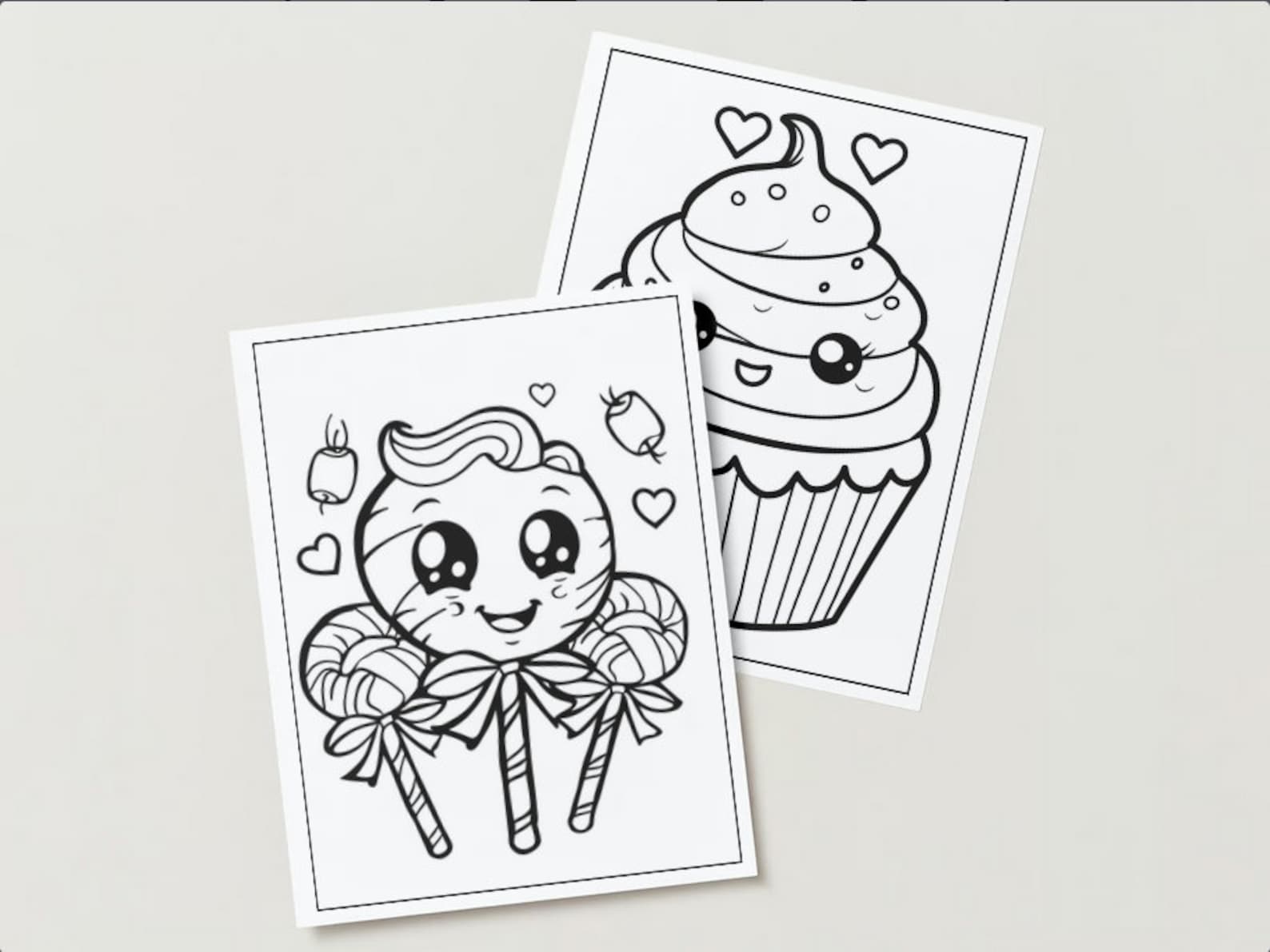 55 Kawaii Sweet Treats Coloring Pages, Cute Food Coloring Pages ...