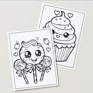55 Kawaii Sweet Treats Coloring Pages, Cute Food Coloring Pages ...