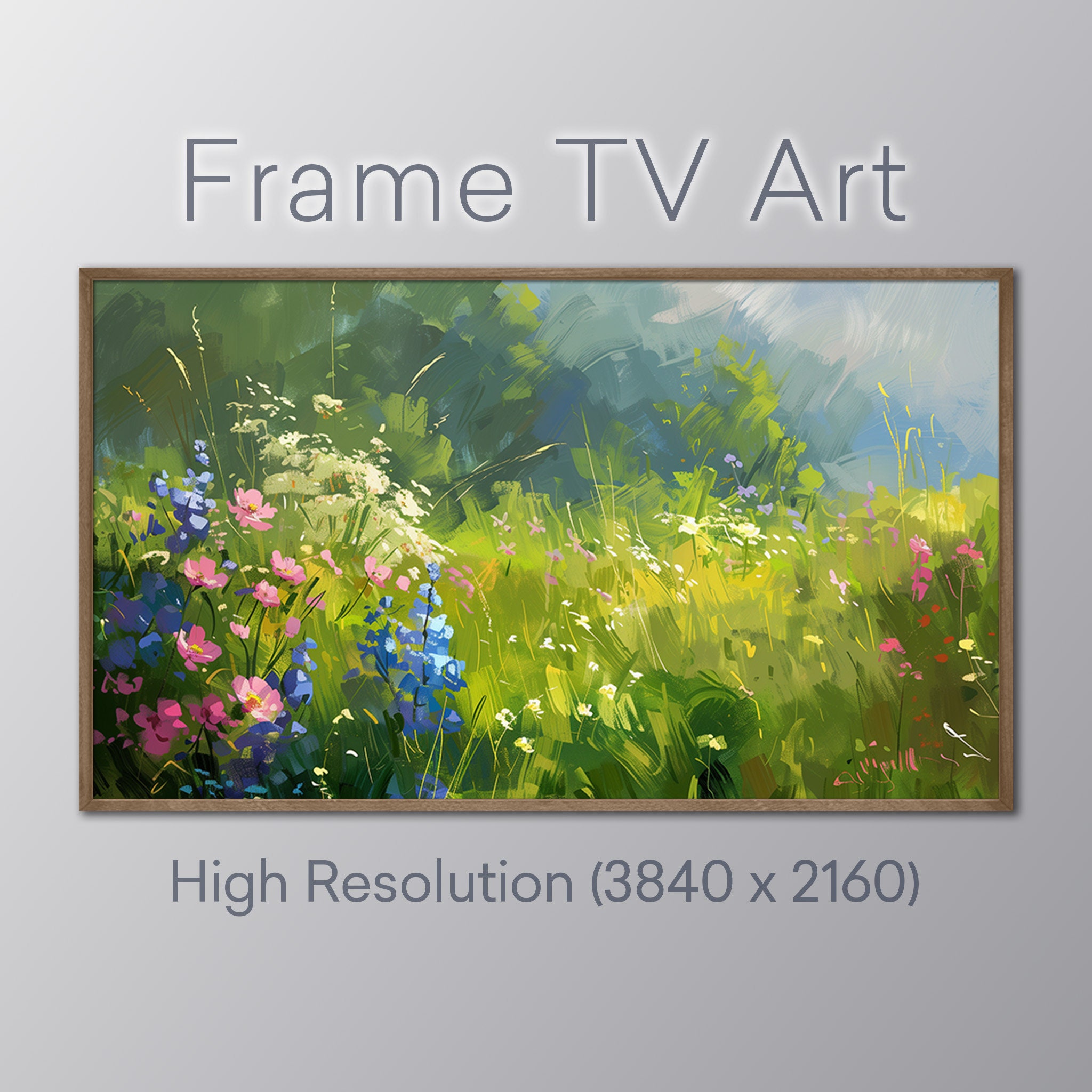 Frame TV Art - Springtime Oil Painting - Digital Art - Instant Download ...