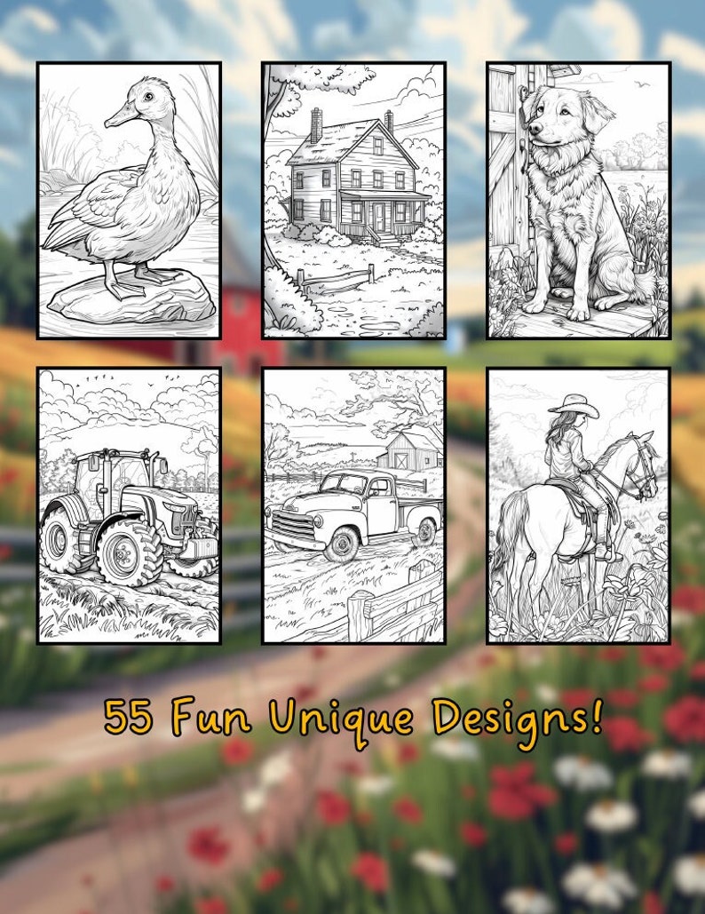 55 Farm Coloring Sheets, Animal Farm Coloring Pages, Farm Printable ...