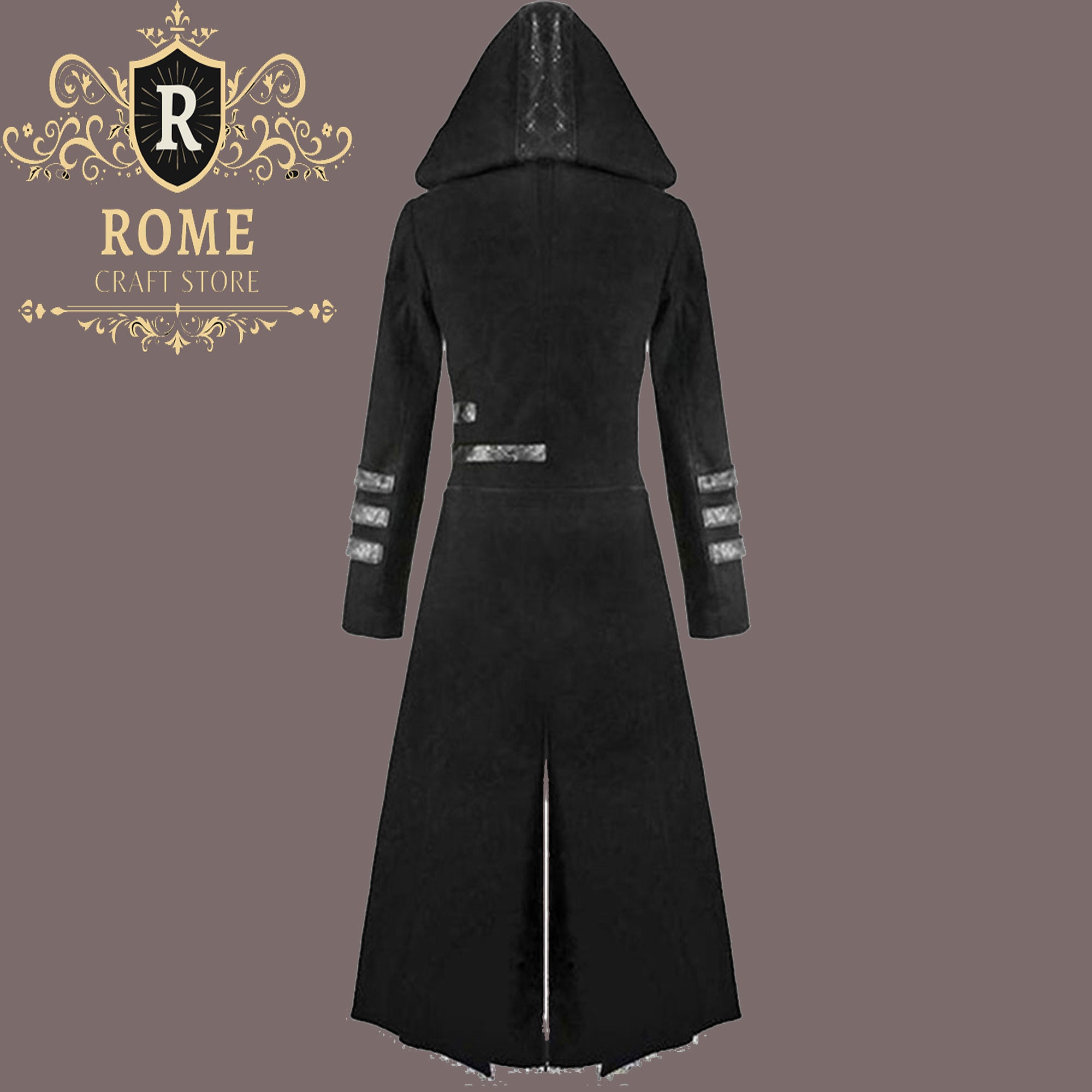 Gothic Long Coat, Steampunk Coat, Trench Coat,scorpion Mens Gothic ...