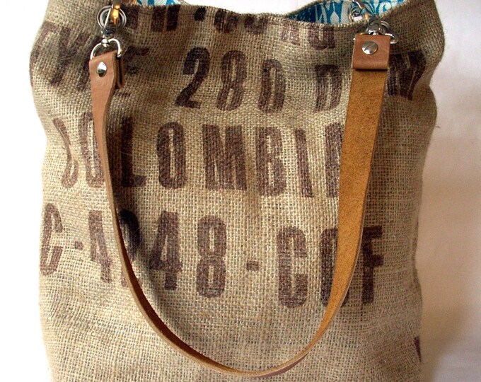 Coffee Bean Sack Tote Bag - Etsy