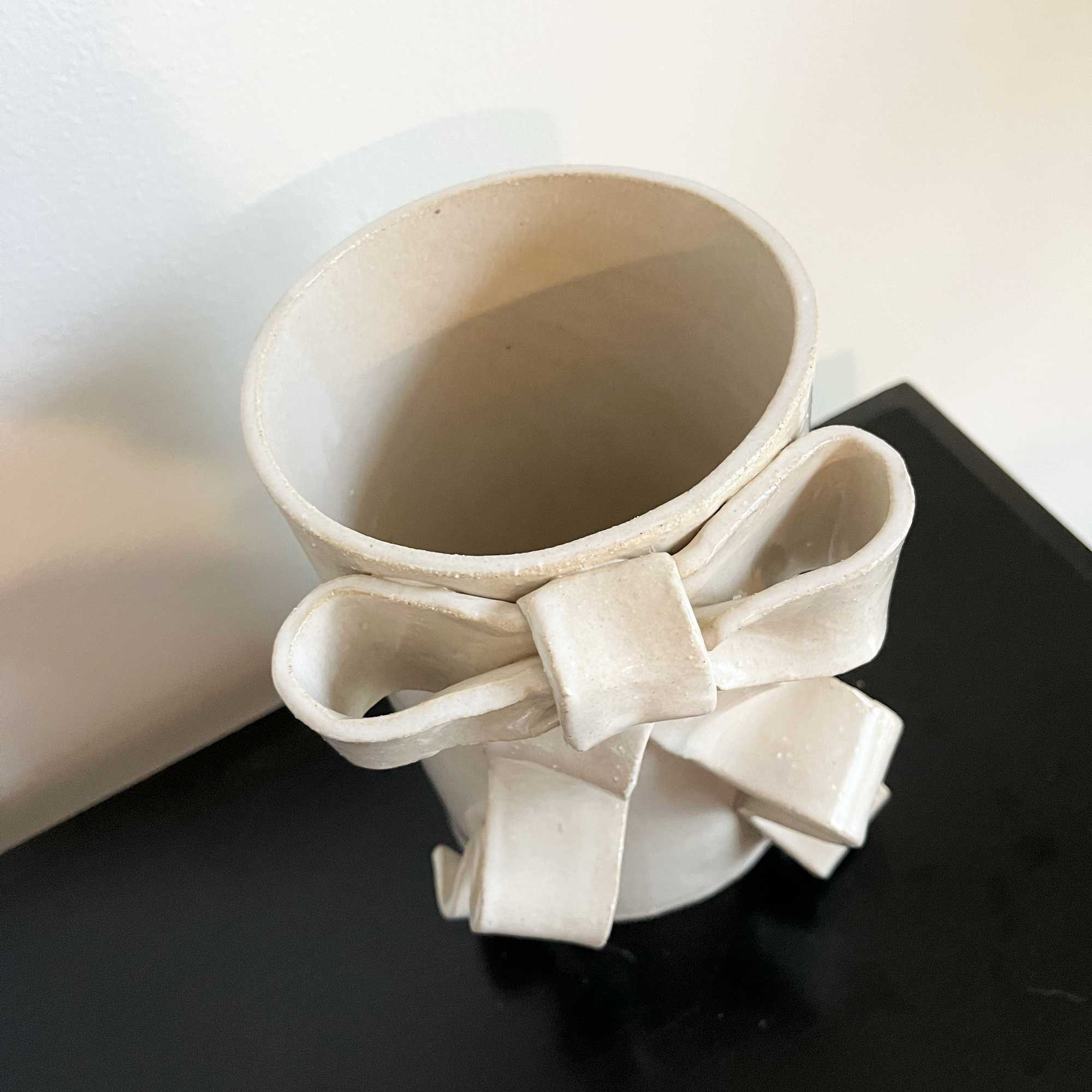 Ceramic Ribbon Bow Vase Medium - Etsy