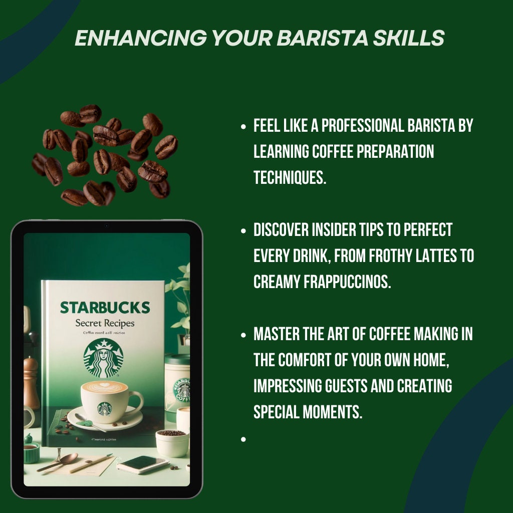 Starbucks Secret Recipes,starbucks Barista Recipe Book,diy Authentic ...