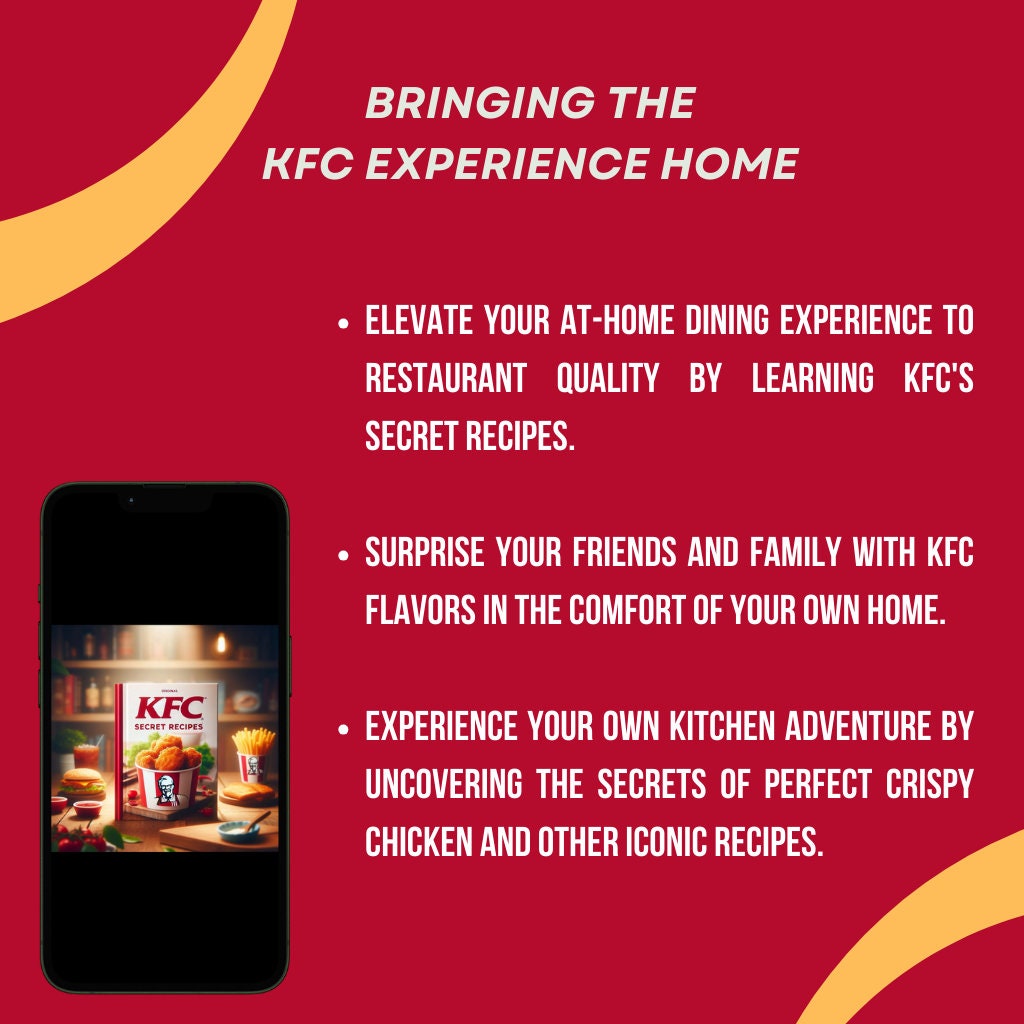 KFC Secret Recipes,plr,home Cooking Like a Kfc Chef,diy Authentic Fried ...