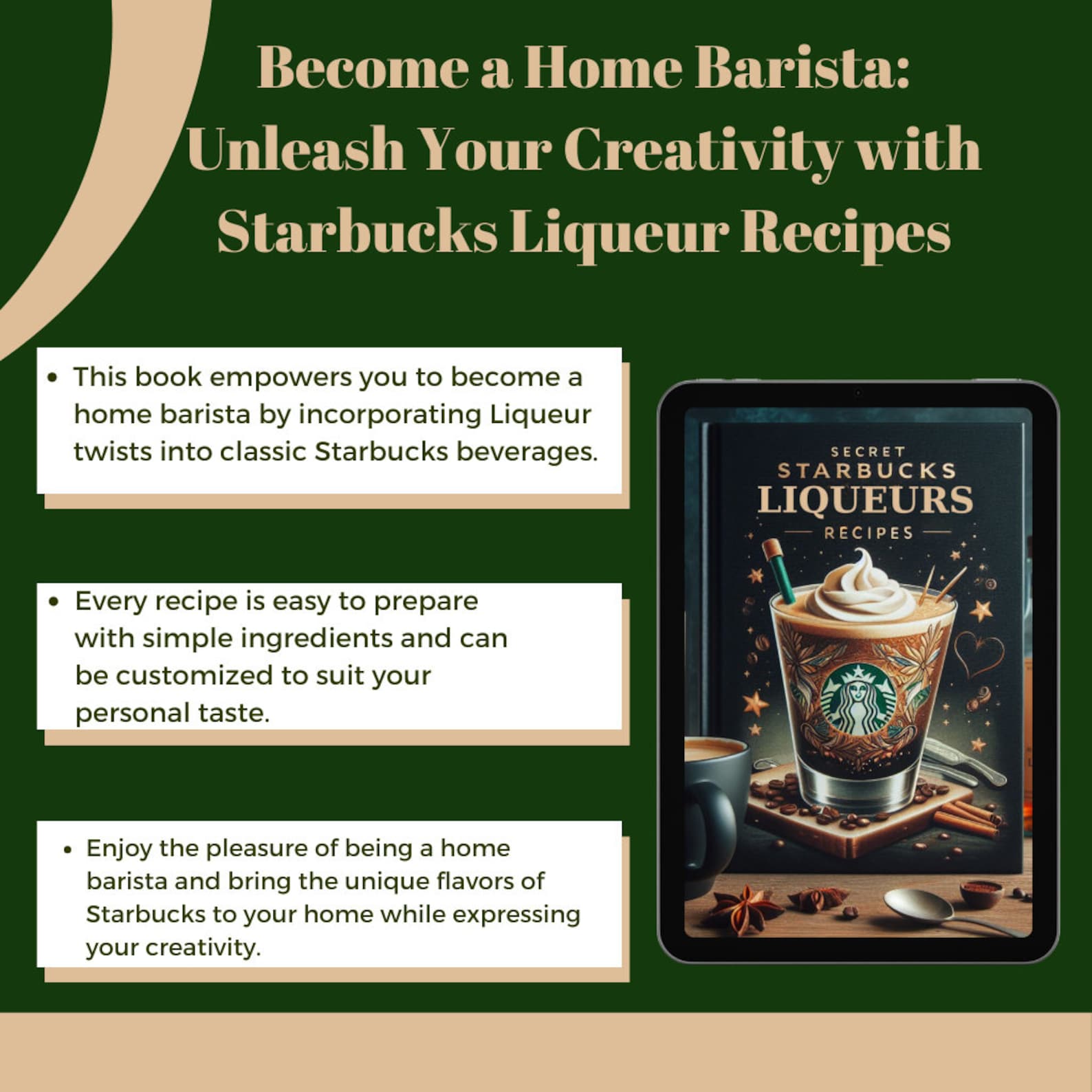 Starbucks Secret Liqueurs Recipes,starbucks Barista Recipe Book,diy ...