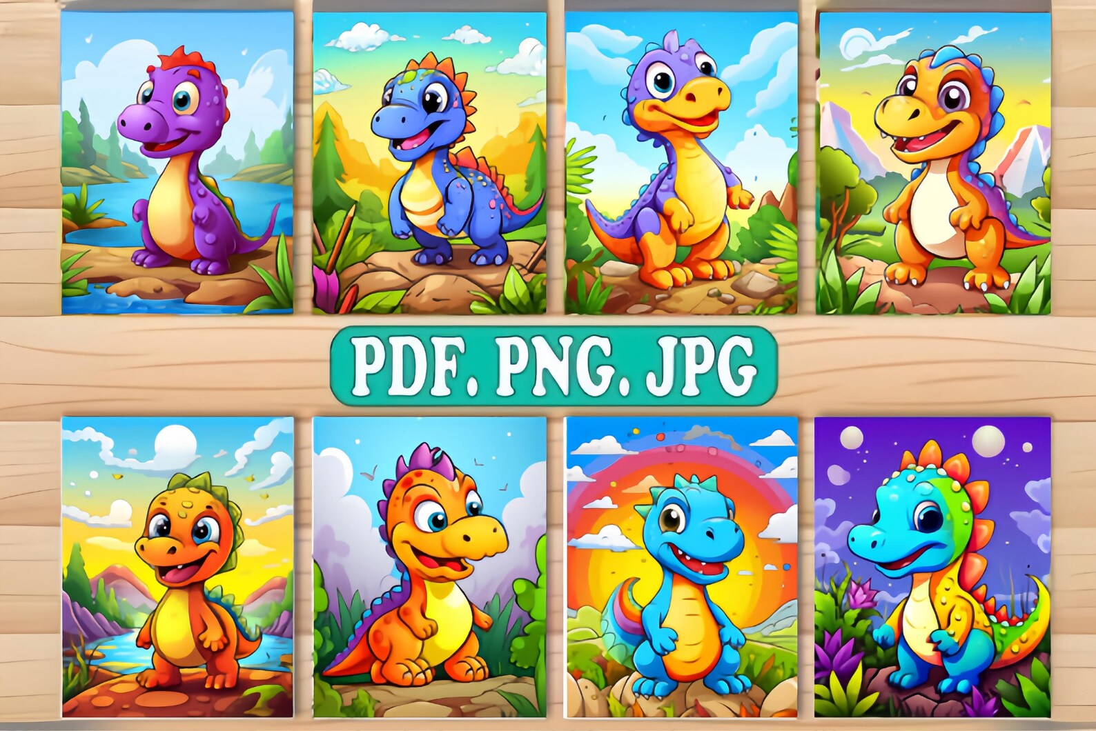 260 Dinosaur Coloring Pages Bundle for Kids,easy Bold Coloring Book ...