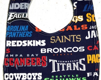 Football baby bib | Etsy