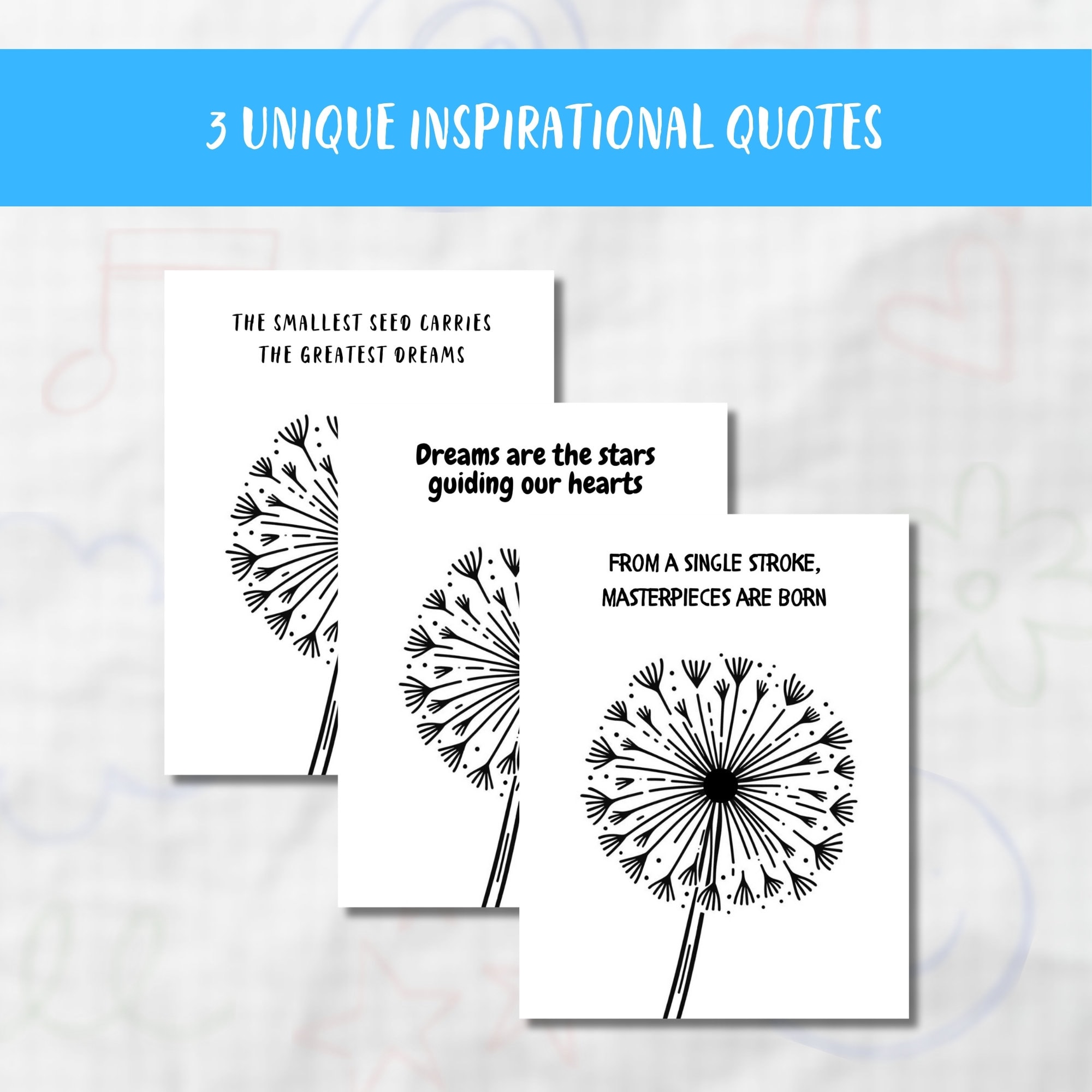 Dandelion Fingerprint Art Craft Summer Printable Kids DIY Keepsake ...