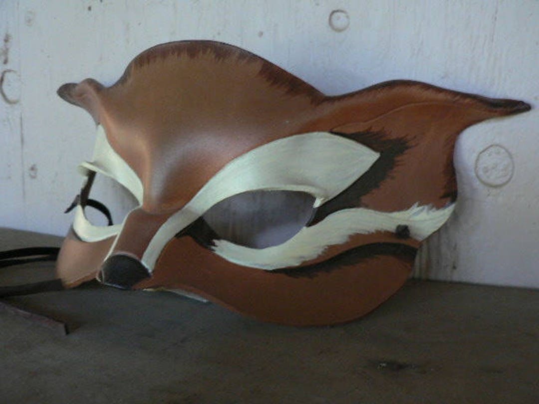 Chipmunk, Cute Forest Critter Mask, Chipmunk Leather Mask by Faerywhere ...